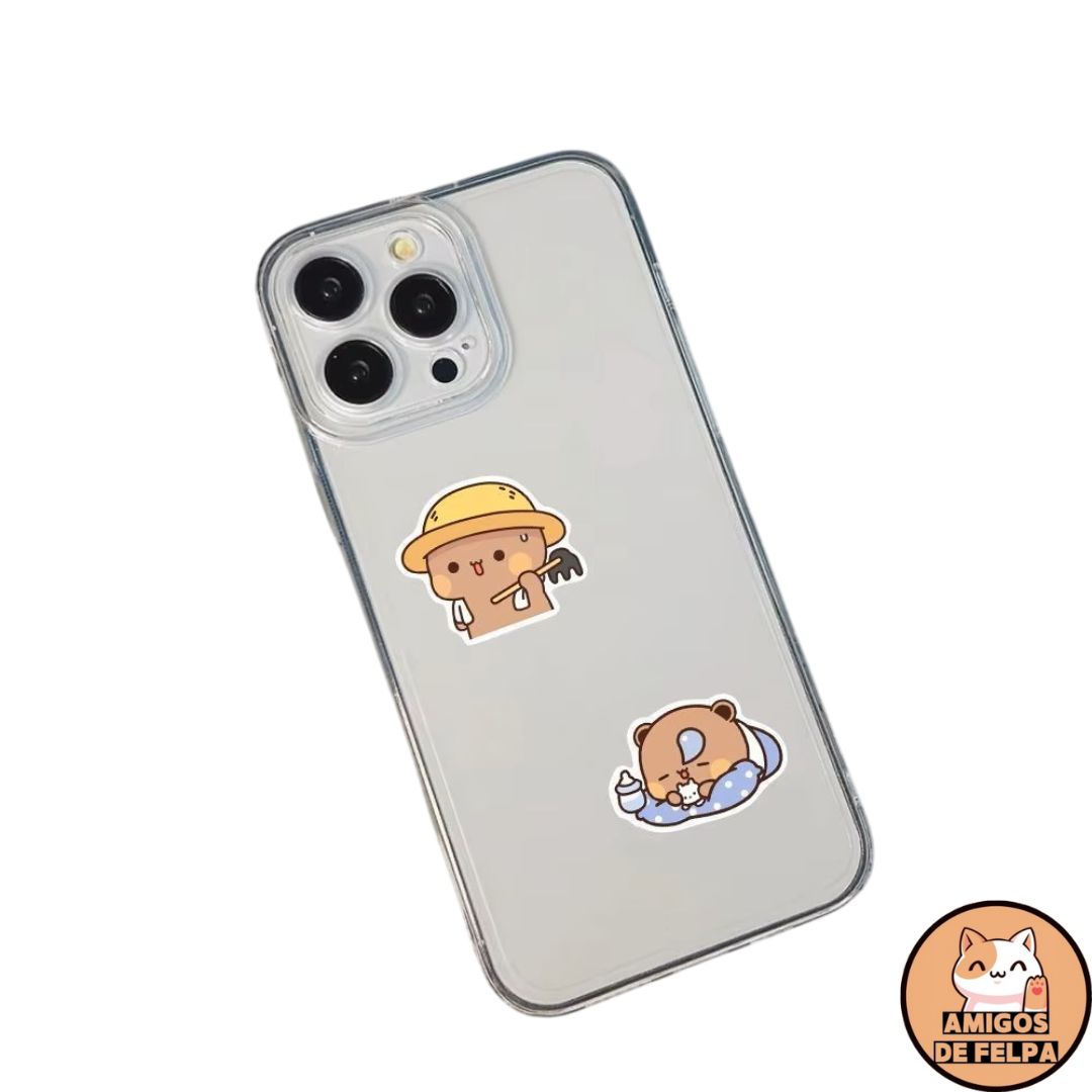 Set 25 stickers de Bubu y Dudu – Amigos de Felpa